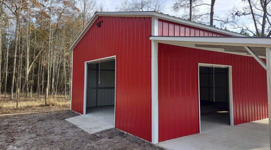 40x50 Enclosed Metal Workshop with Side Entry – Durable, Custom Metal ...