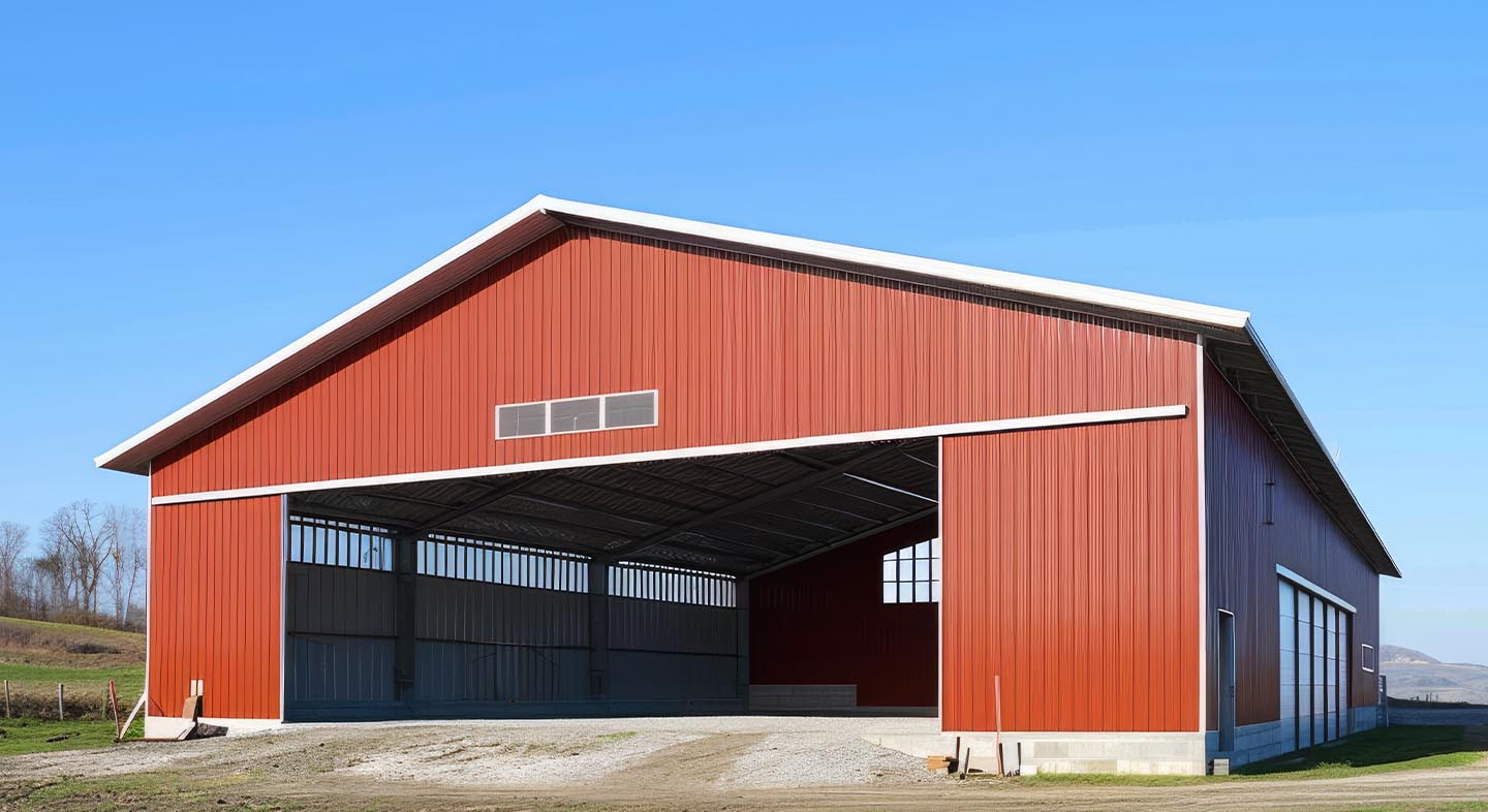 Metal Red Barns Kits | US Patriot Steel